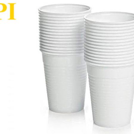 GPI Great Plastic Cup White 100 Pcs 180 ml - Makhsoom