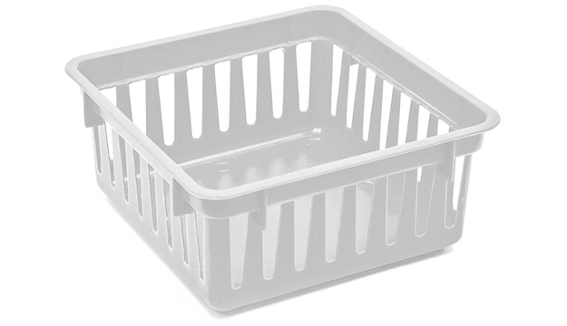 Multipurpose Slotted Plastic Storage Basket - Blue - Makhsoom