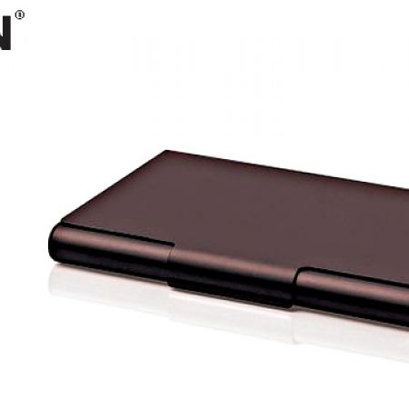Lexon 20 Business Cards Card Box Holder Brown - Makhsoom