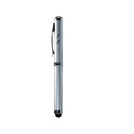 Case Logic 4-in-1 LED Stylus Pen With Laser Silver - Makhsoom