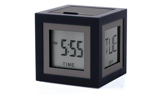 Lexon Cubissimo LCD Alarm Clock - Lime - Makhsoom