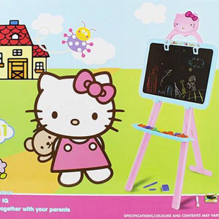 Hello Kitty 3-In-1 Double-Sided Learning Easel Board - Makhsoom