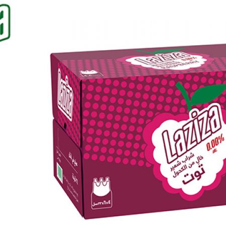 Laziza Non Alcoholic Beer Raspberry 24 x 33cl - Makhsoom