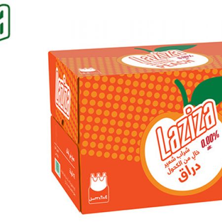 Laziza Non Alcoholic Beer Peach 24 x 33cl - Makhsoom