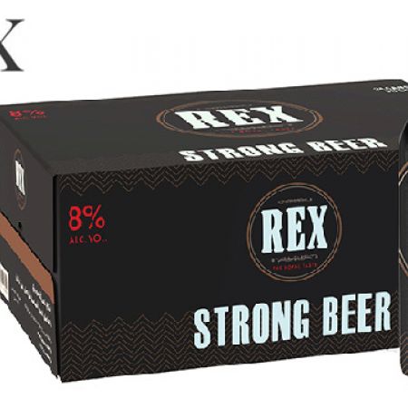 Rex Strong Beer Can Pack Of 24 x 50cl - Makhsoom