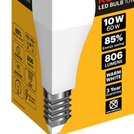 Kodak LED Bulb 10 W Warm White A60 E27 - Makhsoom