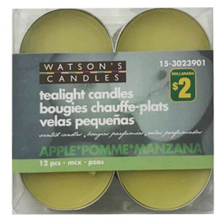 Watson's Candles Scented Tealight Candles 12 Pcs - Strawberry - Makhsoom