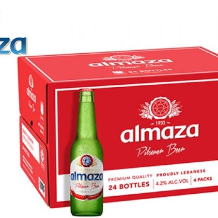 Almaza Pilsner Beer Bottle Pack Of 24 x 33cl With Free Beer Opener ...
