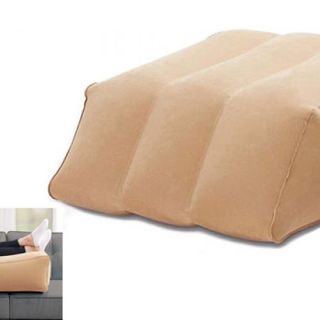 BulbHead Leg Ramp Inflatable Leg Pillow Beige With Inflator - Makhsoom