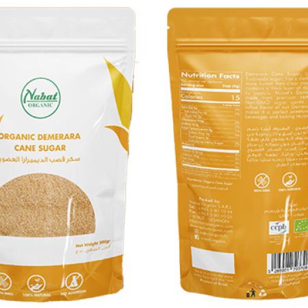 Nabat Organic Demerara Cane Sugar 500 g - Makhsoom